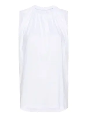 MAISON MARGIELA Gathered-detail Tank Top - White