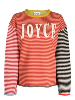 YANYAN Stripe-pattern Jumper - Red