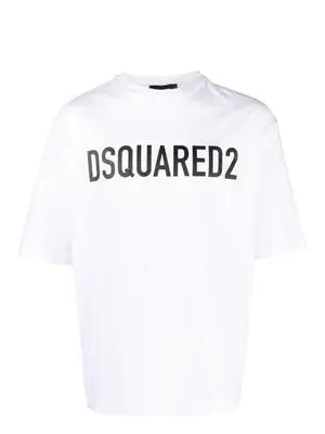 Dsquared2 Logo-print Cotton T-shirt - White