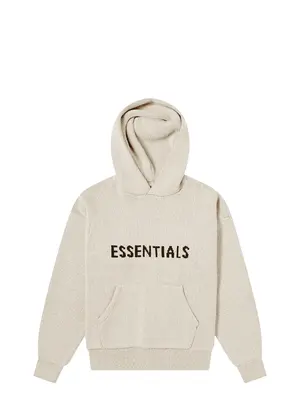 Fear Of God Fear Of God Essentials Knit Hoodie Cream
