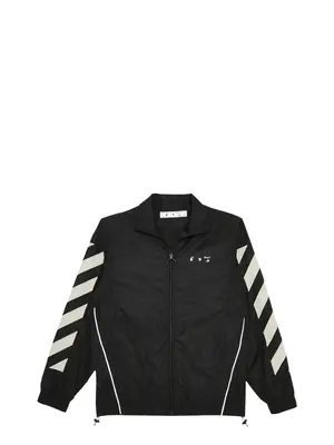 Off-White Diag Nylon Track Top /abbey/stone - Black