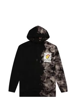 MARKET X Rolling Stones Smiley Tie-dye Hoodie - Black