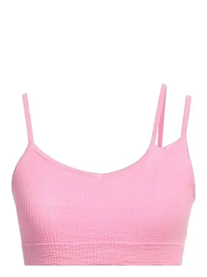 VICOLO Knitted Crop Top - Pink