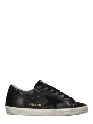 GOLDEN GOOSE Suede Superstar Sneakers - Black