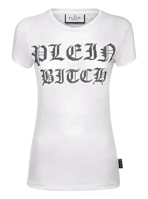 Philipp Plein Crystals-embellished T-shirt - White