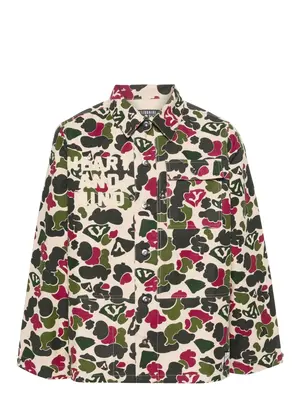 BILLIONAIRE BOYS CLUB Duck Camo Cotton Jacket - Green