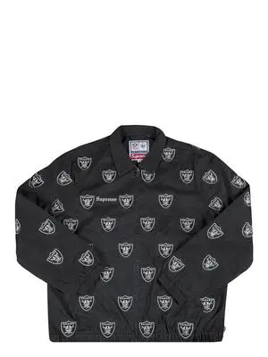 Supreme X Nfl Raiders '47 Embroidered Harrington Jacket - Black