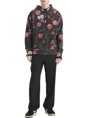 Rag & Bone Floral Print Pullover Hoodie - Black Floral