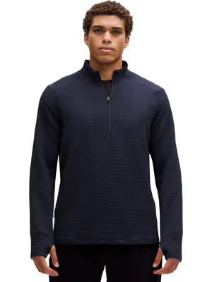 Lululemon Lululemon Waffle-Knit Half Zip Black Night