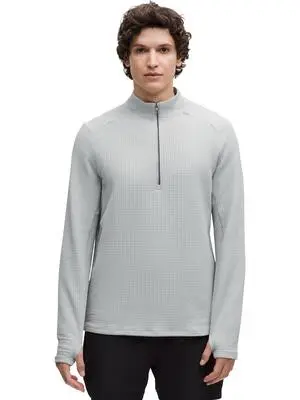 Lululemon Waffle-knit Half Zip - Silver Drop