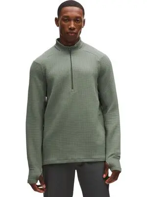 Lululemon Lululemon Waffle-Knit Half Zip Willow Leaf