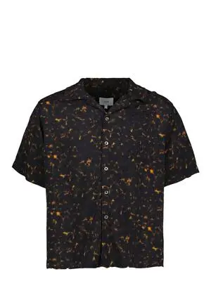RHUDE Rayon Tortoise Shirt 'black/multicolor'