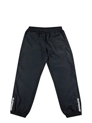 Supreme Full Zip Baggy Warm Up Pant - Black | Editorialist