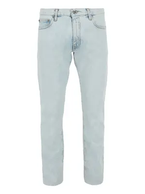 Off-White Diag Tab Slim Jeans - Blue