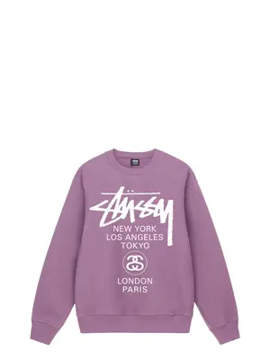 StÜssy World Tour Crew - Purple