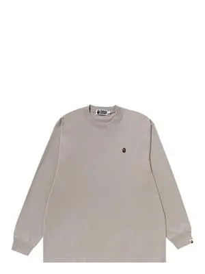 A BATHING APE Ape Head Long-sleeve Tee - Tan