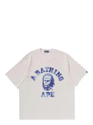 A BATHING APE College Graphic Tee 'ivory - Cream