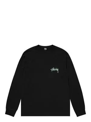 StÜssy Basic Pigment Dyed Long-sleeve Tee - Black
