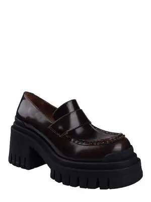 ZIGI Orlana Platform Loafer - Brown Leather