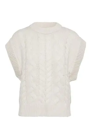 LISA YANG Hayley Cashmere Vest - White