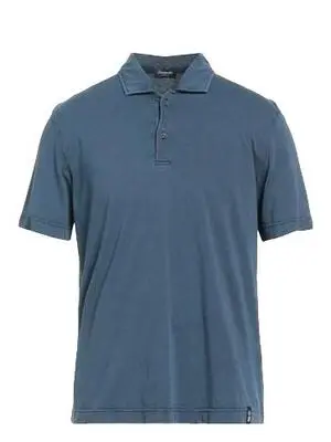 DRUMOHR Polo Shirt Slate Size Cotton - Blue