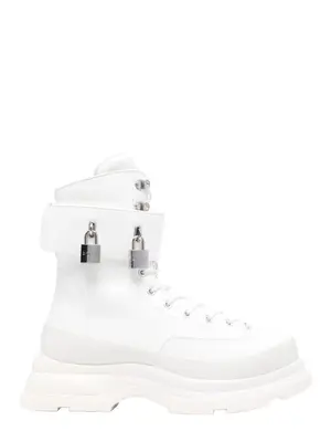 Both Gao Eva Padlock Boots - White