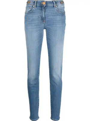 Versace Low-rise Skinny Jeans - Blue