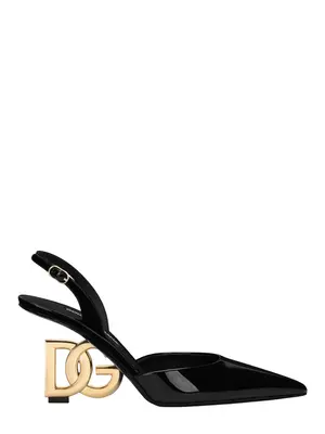 Dolce & Gabbana Leather Slingback Pumps - Black