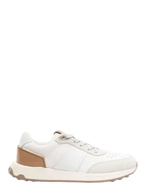 TOD'S Panelled Leather Sneakers - White
