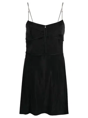 Palm Angels Chain-straps Slip Minidress - Black