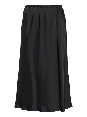 JIL SANDER Satin Midi Skirt - Black
