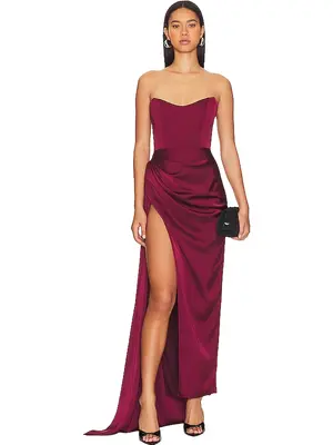 Katie May Bita Gown Bordeaux