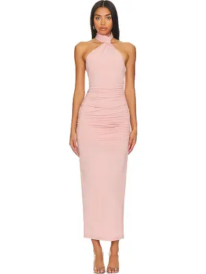 Misha Collection Jovie Midi Dress - Rose Pink