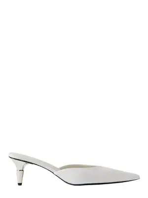 Proenza Schouler Spike Leather Mules - White