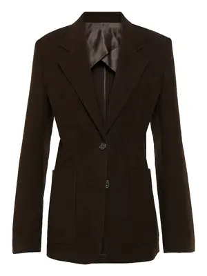 TOTEME Single-breasted Cotton Blazer - Brown