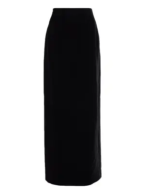 Wardrobe.NYC Velvet Maxi Skirt - Black