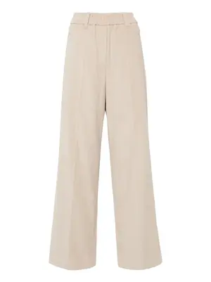 Brunello Cucinelli Cotton Corduroy Wide-leg Pants - Brown