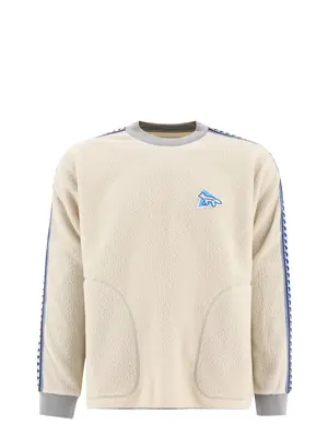 AND WANDER X Maison Kitsuné Fleece Sweater - White