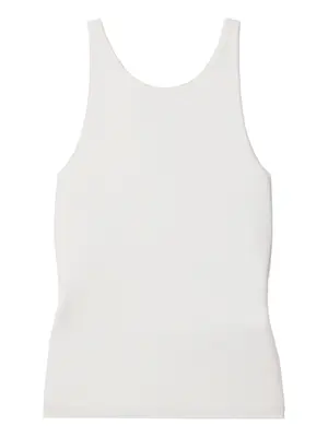 Max Mara Alfeo Stretch Wool-blend Tank - Ivory
