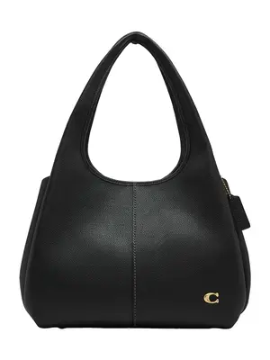 COACH® Lane Grained Leather Shoulder Bag - Black