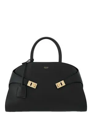 FERRAGAMO Hug Handbag - Black