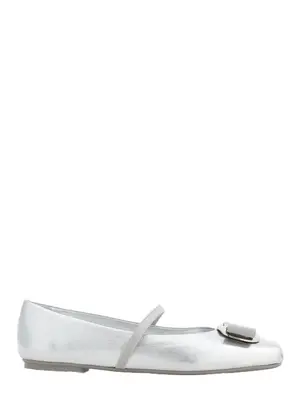 FERRAGAMO Vara Ballet Flat - Silver