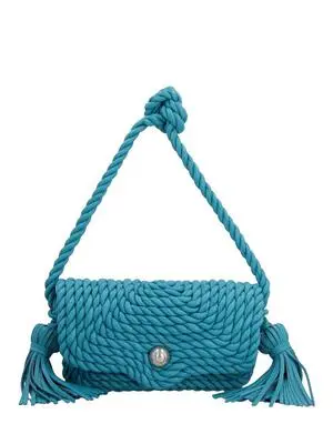 Bottega Veneta Crossbody Bag With Decorative Tassels - Blue