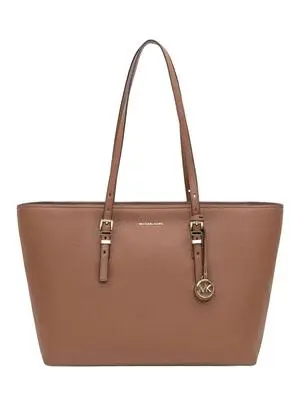Michael Kors Grained Leather Tote - Beige