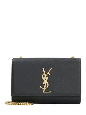 Saint Laurent Kate Leather Crossbody Bag - Black