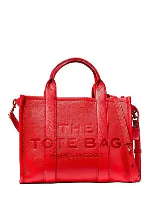 Marc Jacobs The Tote Bag Medium In Grained Leather - Red