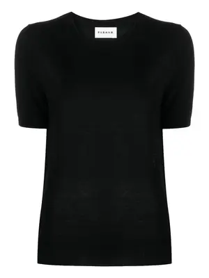 P.a.r.o.s.h Fine-knit Top - Black