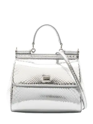 DOLCE & GABBANA Dolce & Gabbana Sicily Metallic Tote Bag