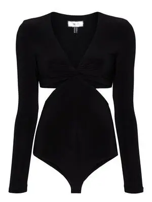 NISSA Cut-Out Long-Sleeve Bodysuit