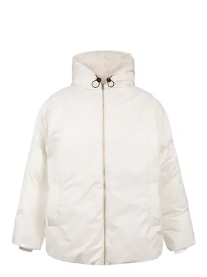 Bally Hooded Zip-up Jacket - White